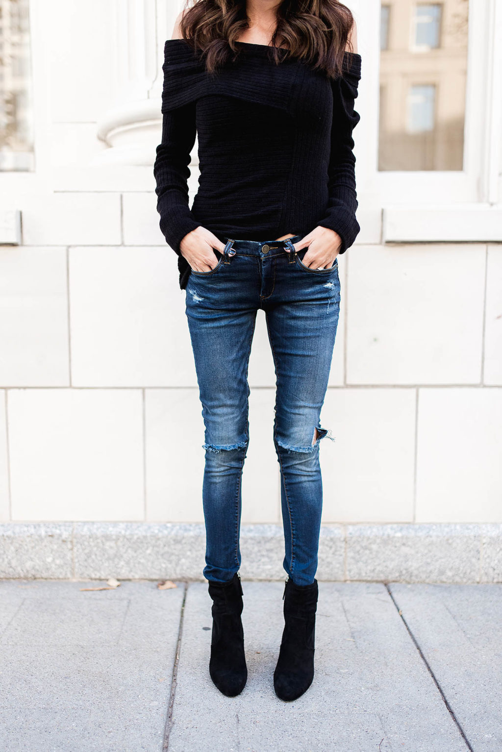 3 Ways to Style Your Off-the-Shoulder Sweater | Hello Fashion