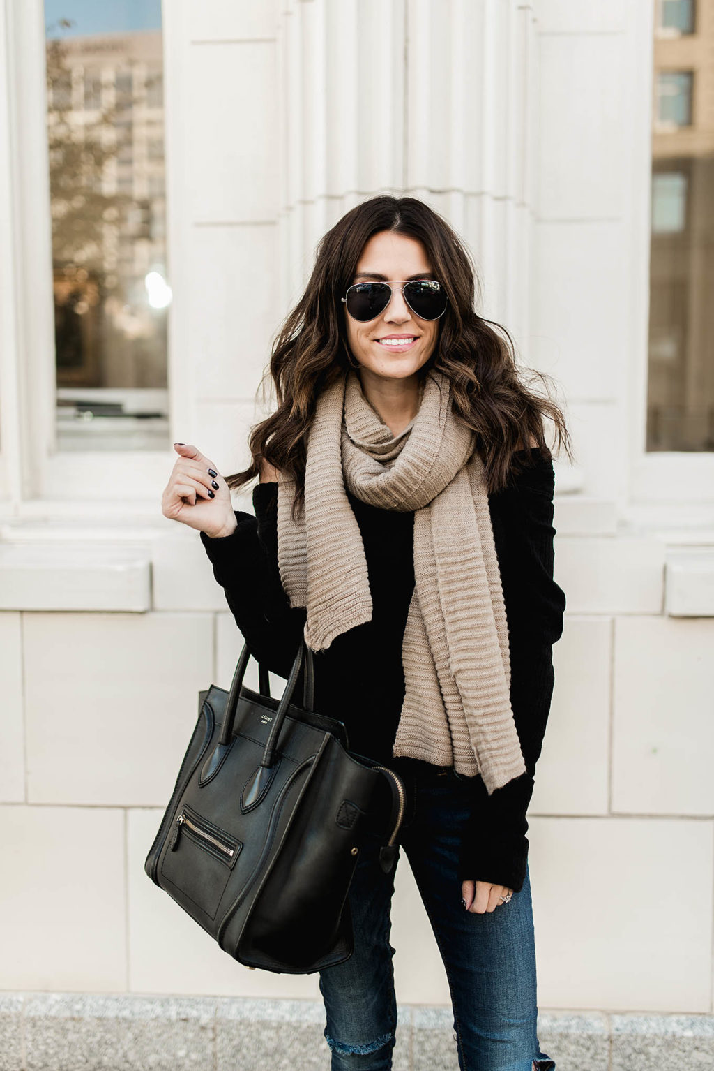 3 Ways to Style Your Off-the-Shoulder Sweater | Hello Fashion